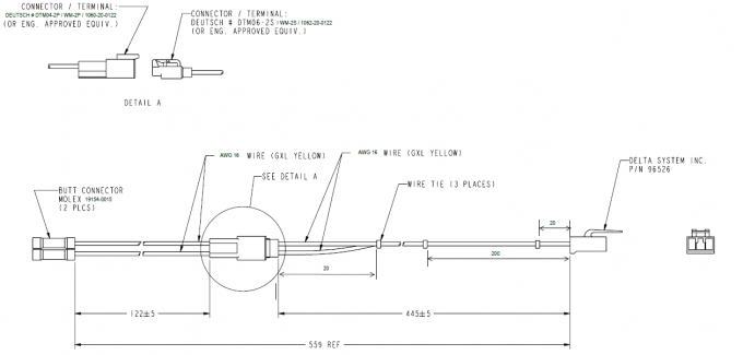 Delta 96526 Harness used for Seat Switches |edgar-wireharness|IATF16949 ...