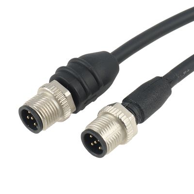M12 Sensor Cable Connector 2.5mm-14mm with Injection Molding Straight ...
