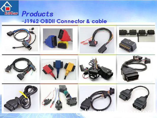 Edgar wireharness--Vehicle Side Connector J1962 OBDII J1962OBD pinout